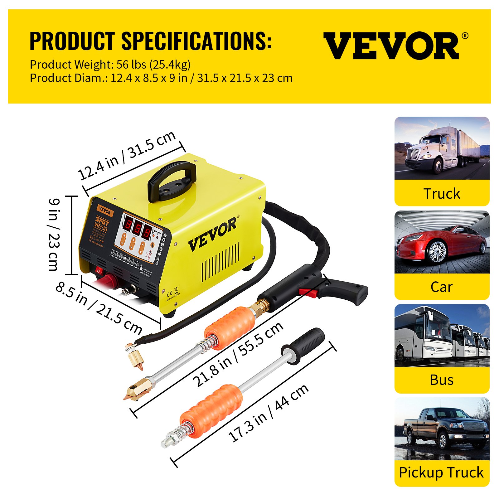 VEVOR VEVOR Spot Dent Puller Spot Welding Machine 3 KW 220 V for Car ...