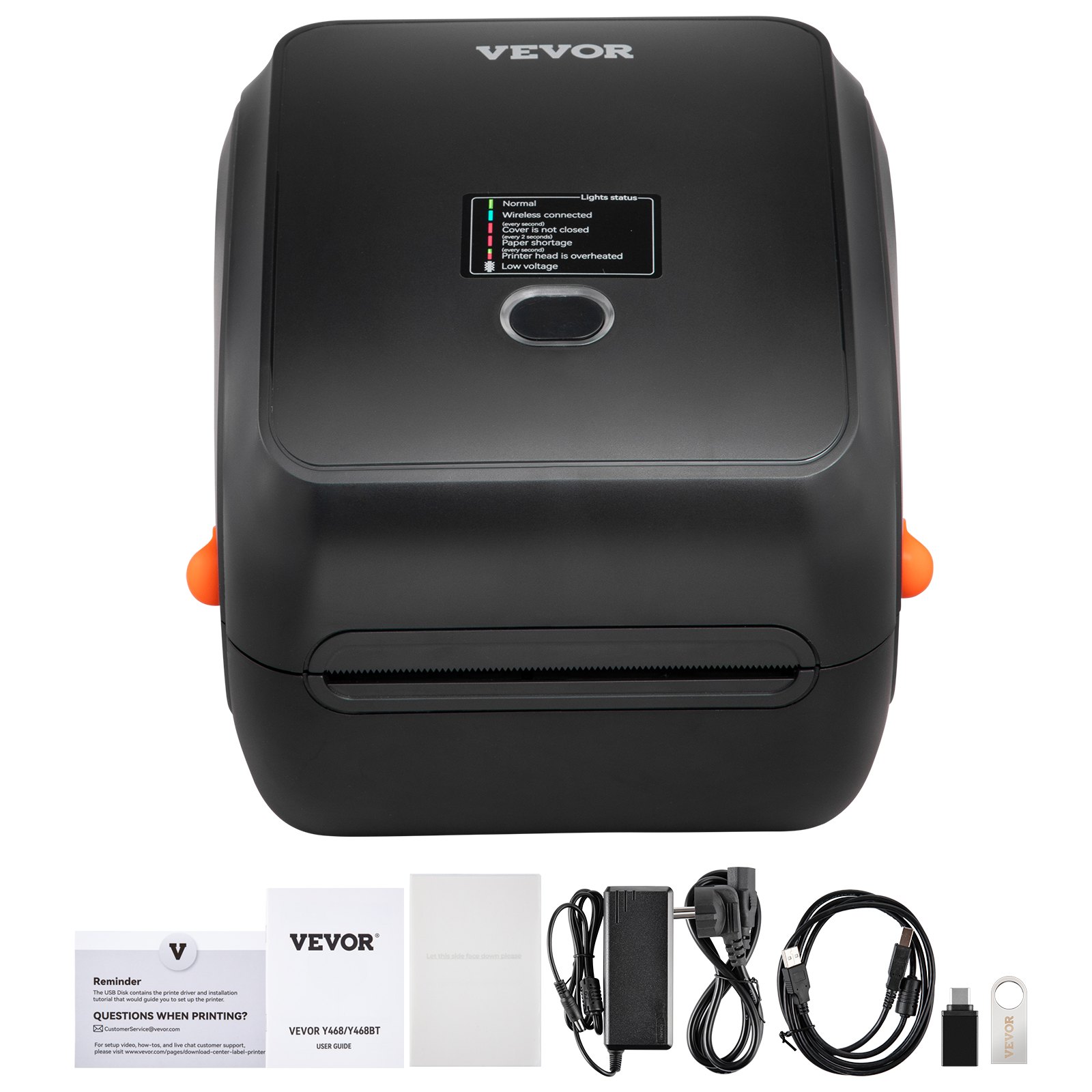 VEVOR Thermal Label Printer 4x6 300DPI USB/Bluetooth for Amazon eBay ...