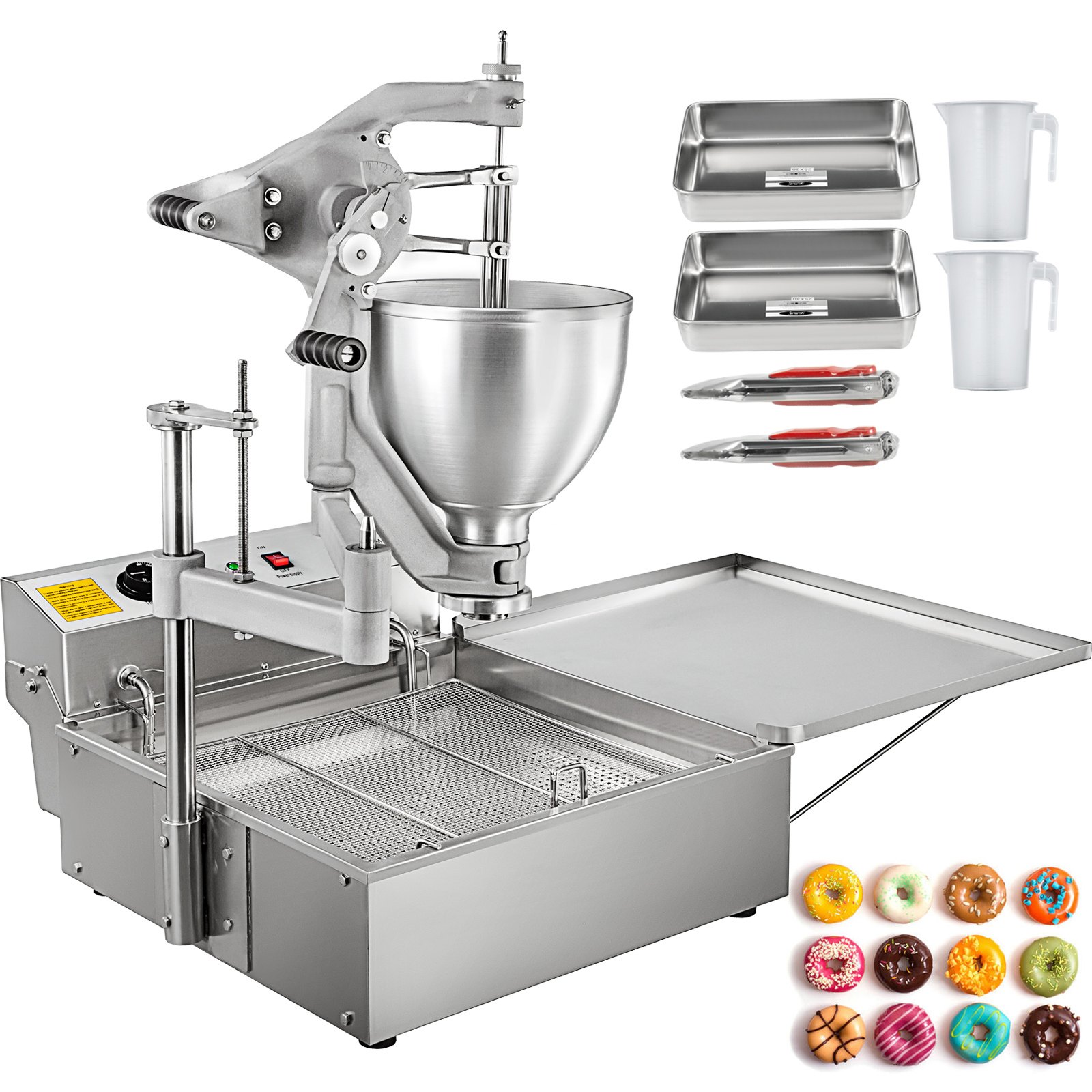 VEVOR Donut Fryer Manual Commercial Mini Donut Maker 9L Capacity Hopper ...