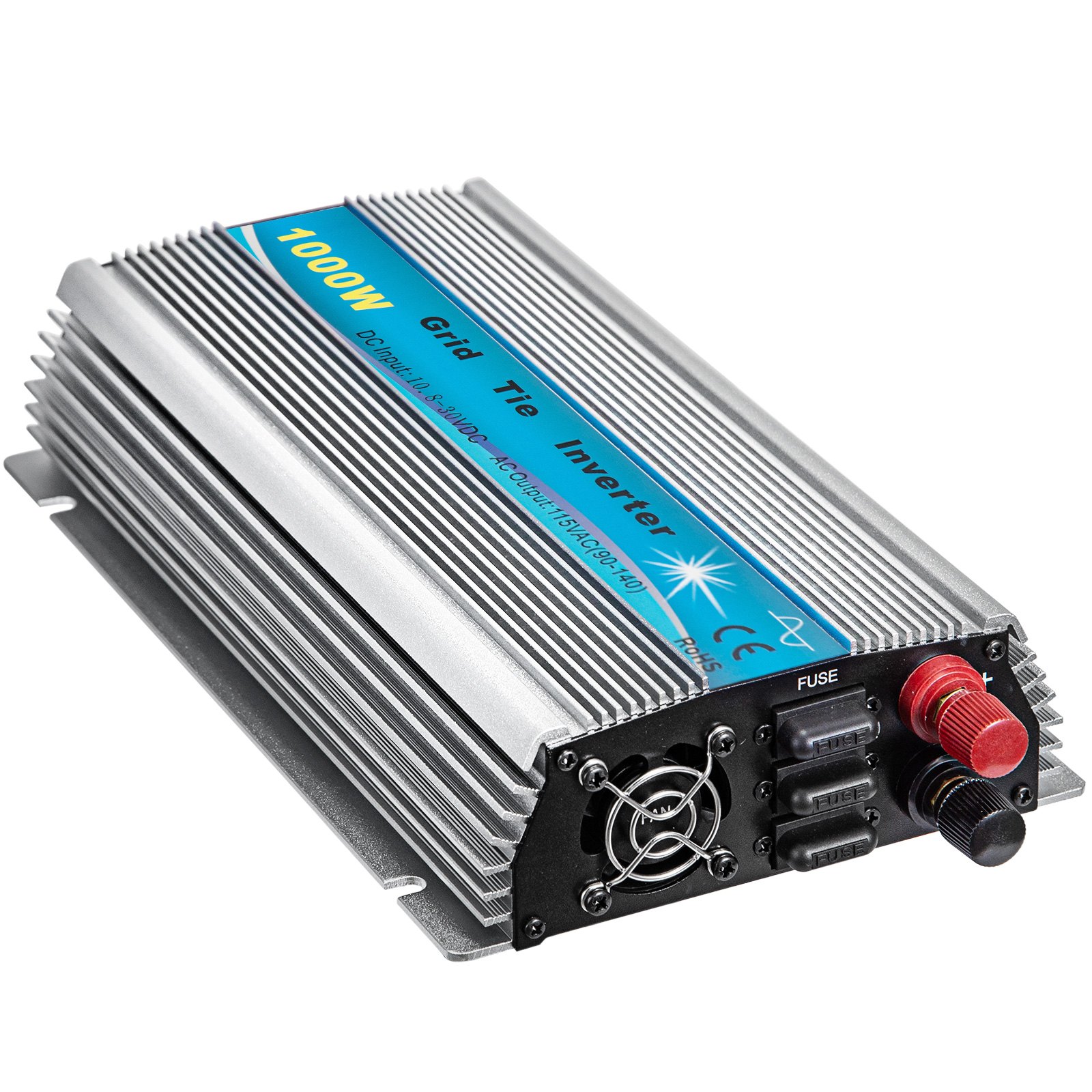 VEVOR Grid Tie Solar Inverter, 1000W MPPT Power Inverter, 50/60 Hz ...