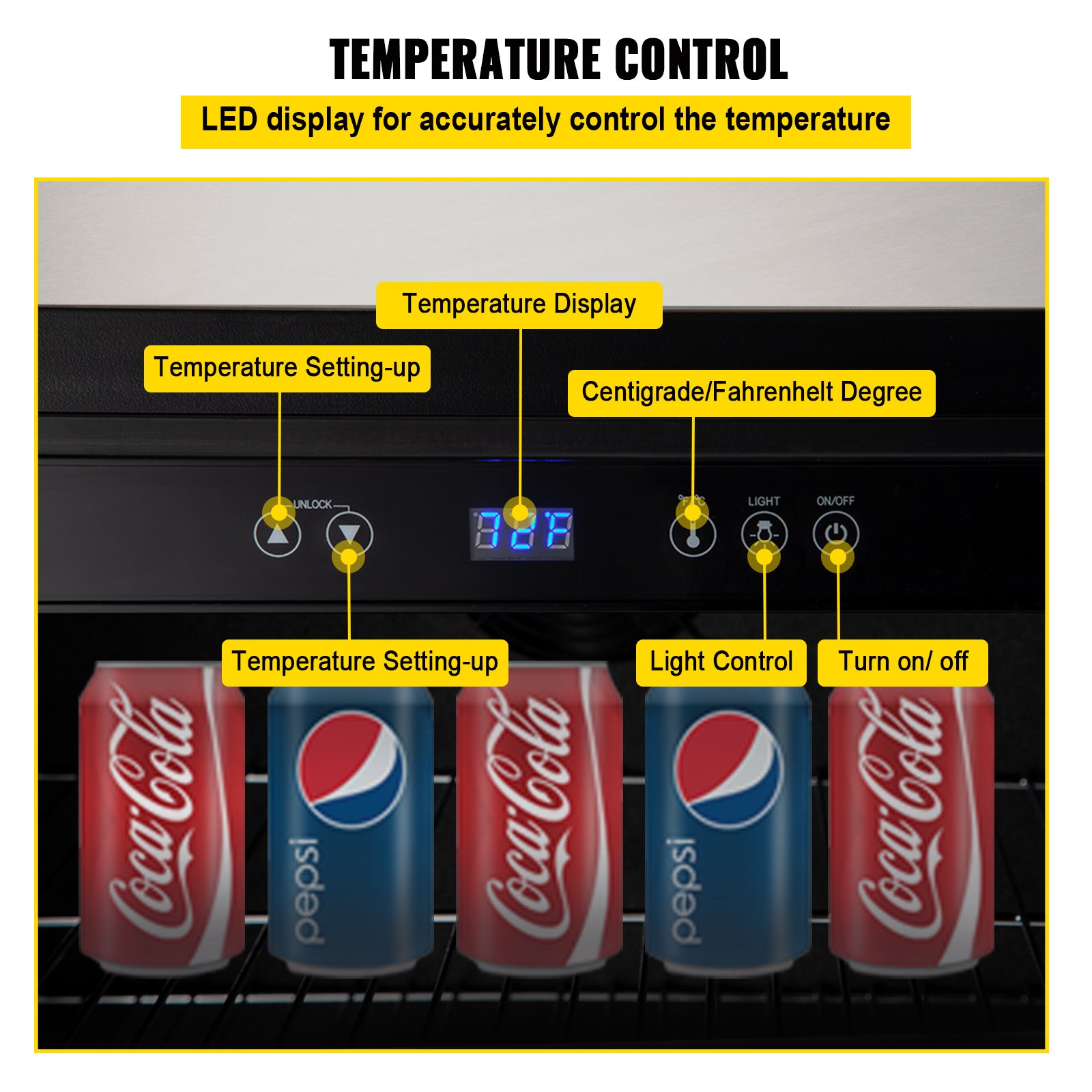 VEVOR 150L Outdoor Refrigerator, 24" Built-in Undercounter Refrigerator ...