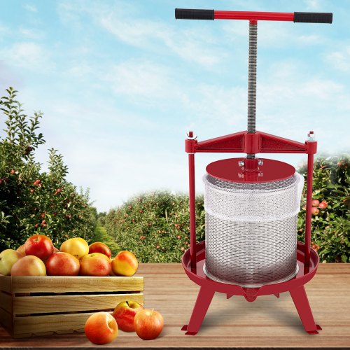 VEVOR Fruit Wine Press, 3.7Gal/14L, Cast Iron Manual Grape Presser for ...