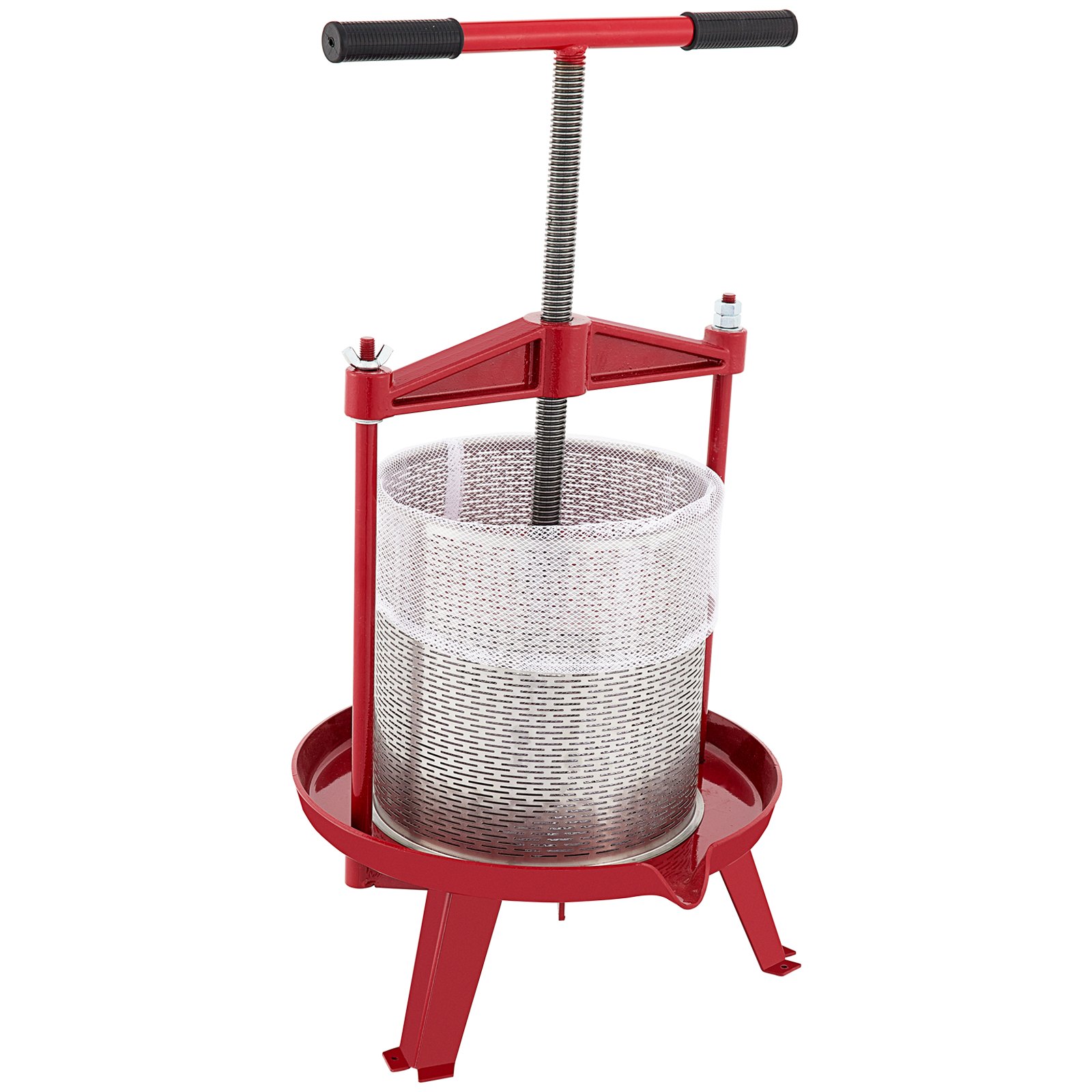 VEVOR Fruit Wine Press, 3.7Gal/14L, Cast Iron Manual Grape Presser for ...