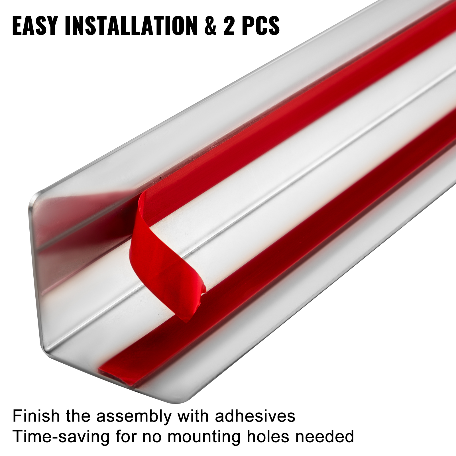 VEVOR Stainless Steel Corner Guards 2 x 2 x 48 inch Metal Wall Corner ...