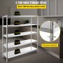 VEVOR Stainless Steel Shelving 60x18.5 Inch 5 Tier Adjustable Shelf ...