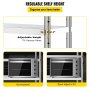VEVOR Stainless Steel Shelving 60x18.5 Inch 5 Tier Adjustable Shelf ...