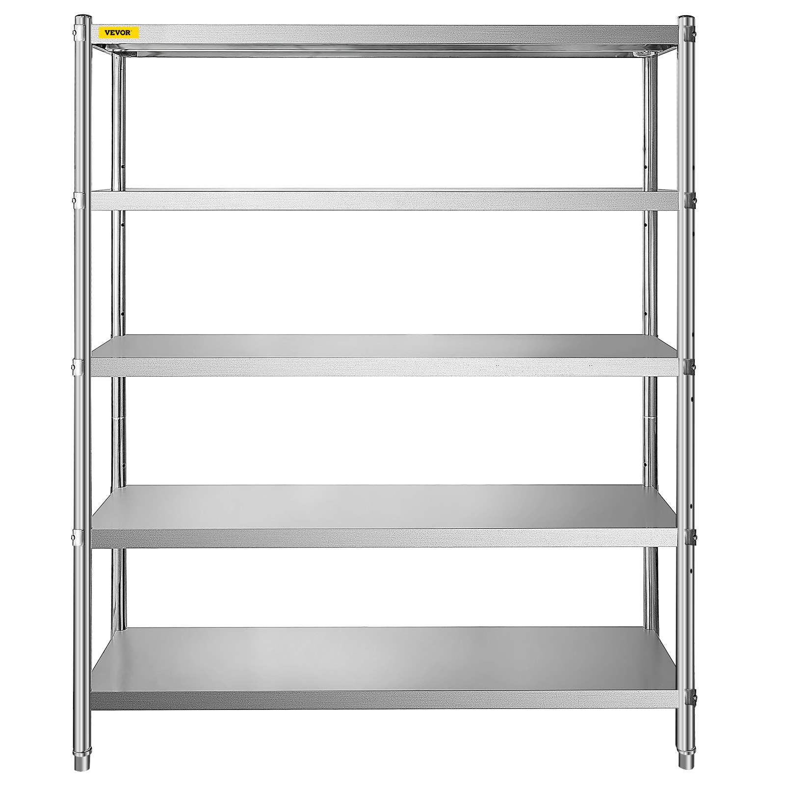 VEVOR Stainless Steel Shelving 60x18.5 Inch 5 Tier Adjustable Shelf ...