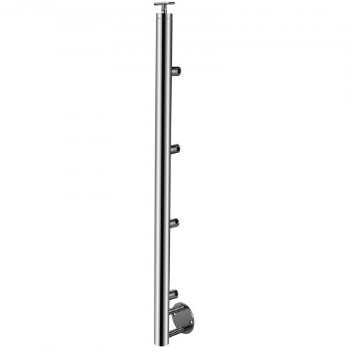 Vevor Adjustable Angle Stair Rail Stair Banister Handrail With 4 ...