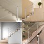 VEVOR Adjustable Angle Stair Rail, 90CM Rail Stair Banister Handrail ...