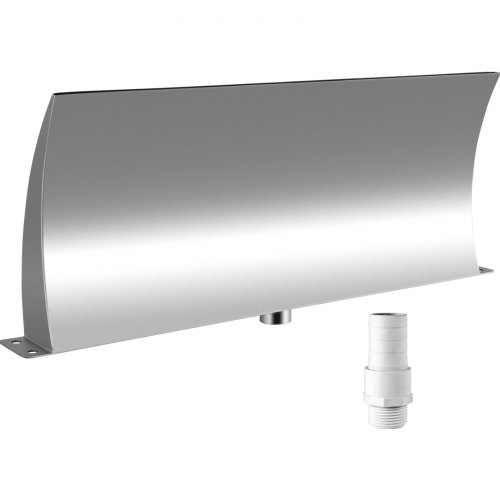 Vevor Pool Waterfall Fountain, Stainless Steel Fountain 23.6x10.2 Inch ...