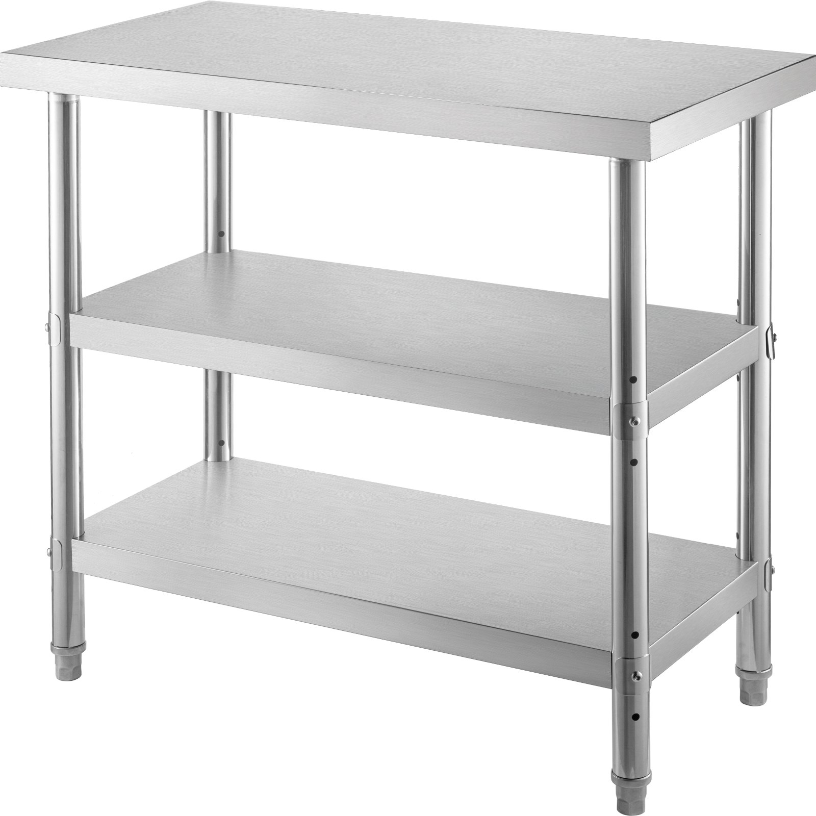 VEVOR Outdoor Food Prep Table, 24x14x33 in Commercial Stainless Steel ...