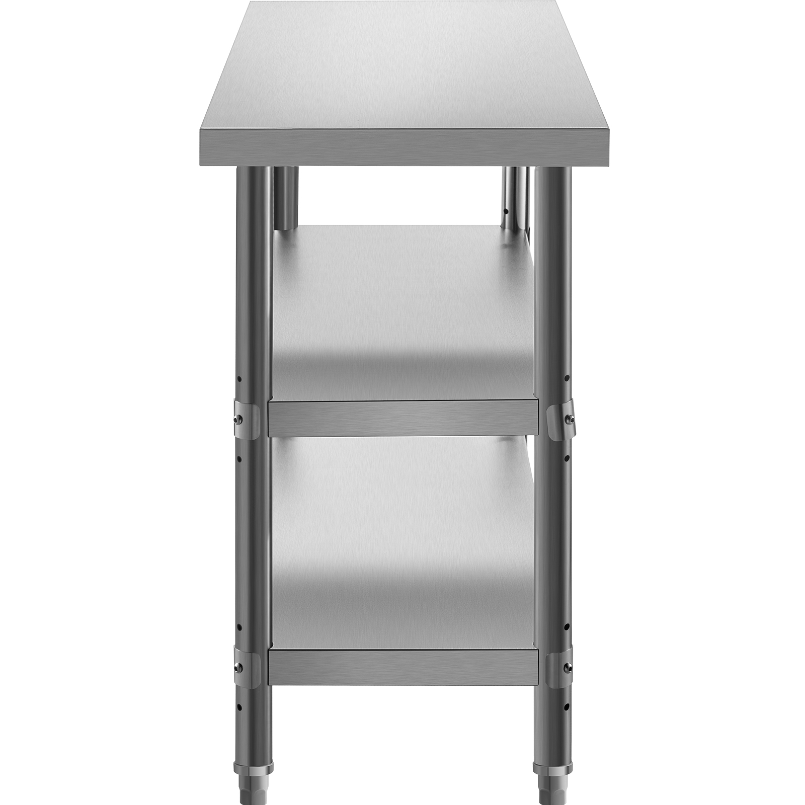 Vevor Commercial Stainless Steel Work Table Bbq Prep Table 48x14x33in ...