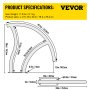 Vevor Swimming Pool Handrail Ladder Handrail Stainless Steel Rail W ...