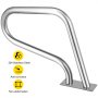 Vevor Pool Rail Pool Railing 32x23" Pool Handrail Stainless Steel W ...