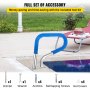 VEVOR Pool Rail 32x23 Pool Railing 304 Stainless Steel 250LBS Load ...