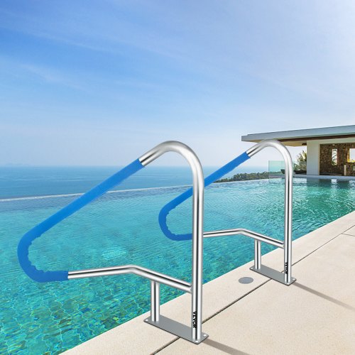 VEVOR VEVOR Pool Rail 54x36 Pool Railing 304 Stainless Steel 250LBS ...