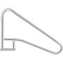 VEVOR Pool Rail 55x32 Pool Railing 304 Stainless Steel 250LBS Load ...