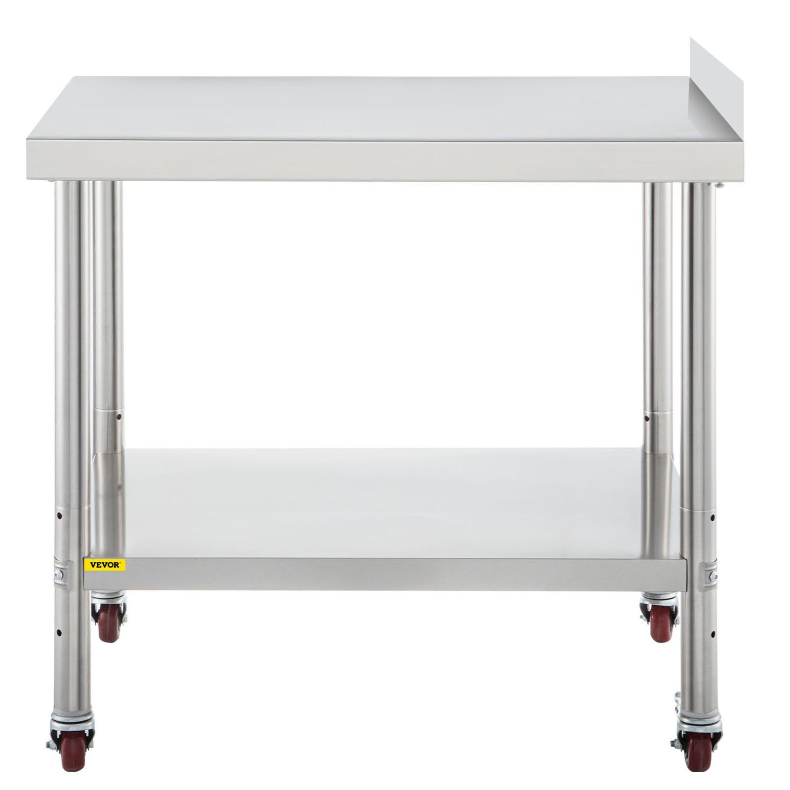 VEVOR VEVOR Stainless Steel Prep Table, 24 x 15 x 35 Inch, 440lbs Load ...