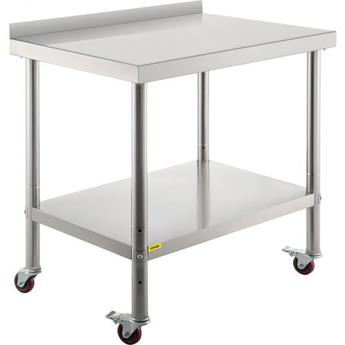 VEVOR VEVOR Stainless Steel Work Prep Table Kitchen Work Table 36x24in ... VEVOR VEVOR Stainless Steel Work Prep Table Kitchen Work Table 36x24in ...