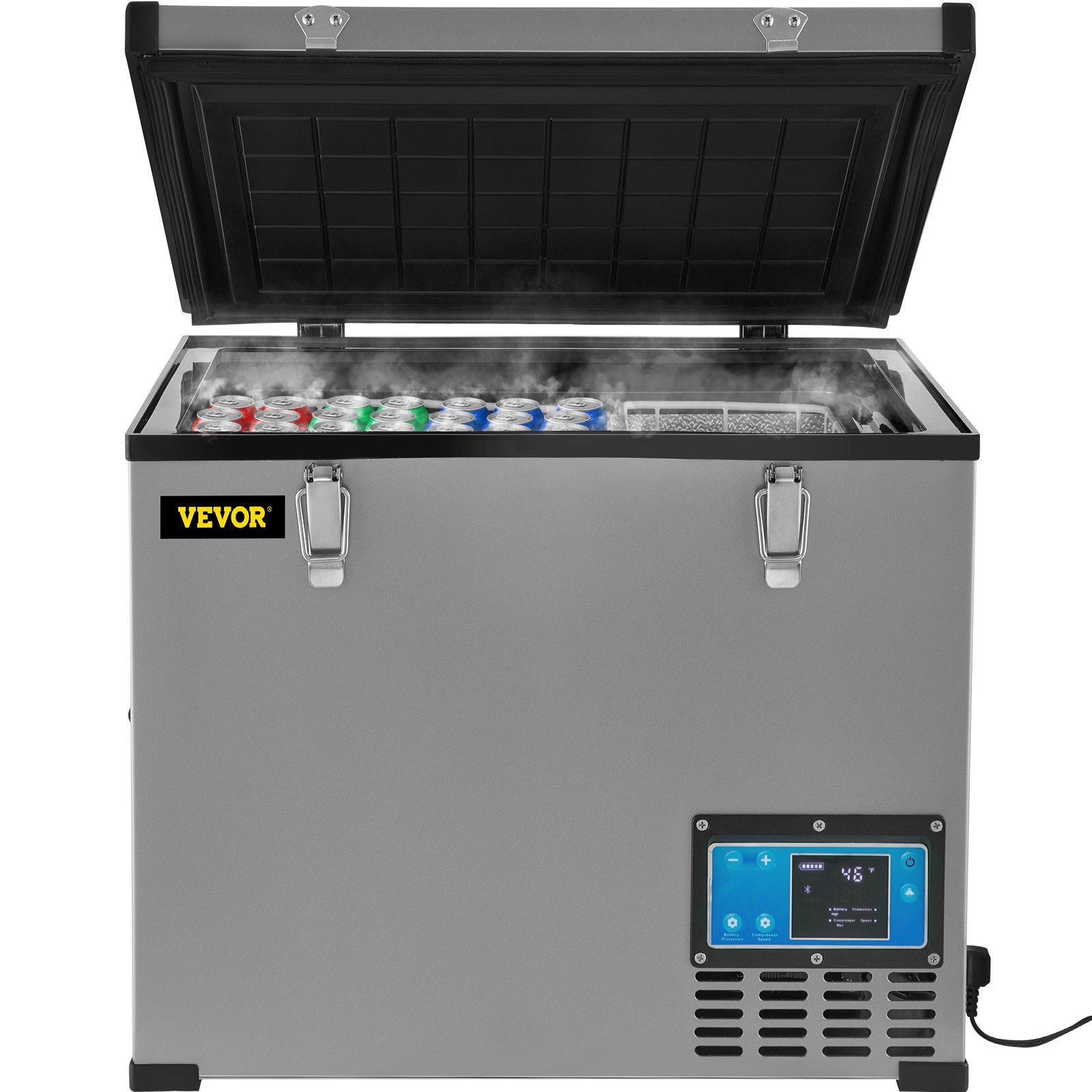VEVOR Portable Refrigerator 48 Quart, 12 volt Refrigerator with ...