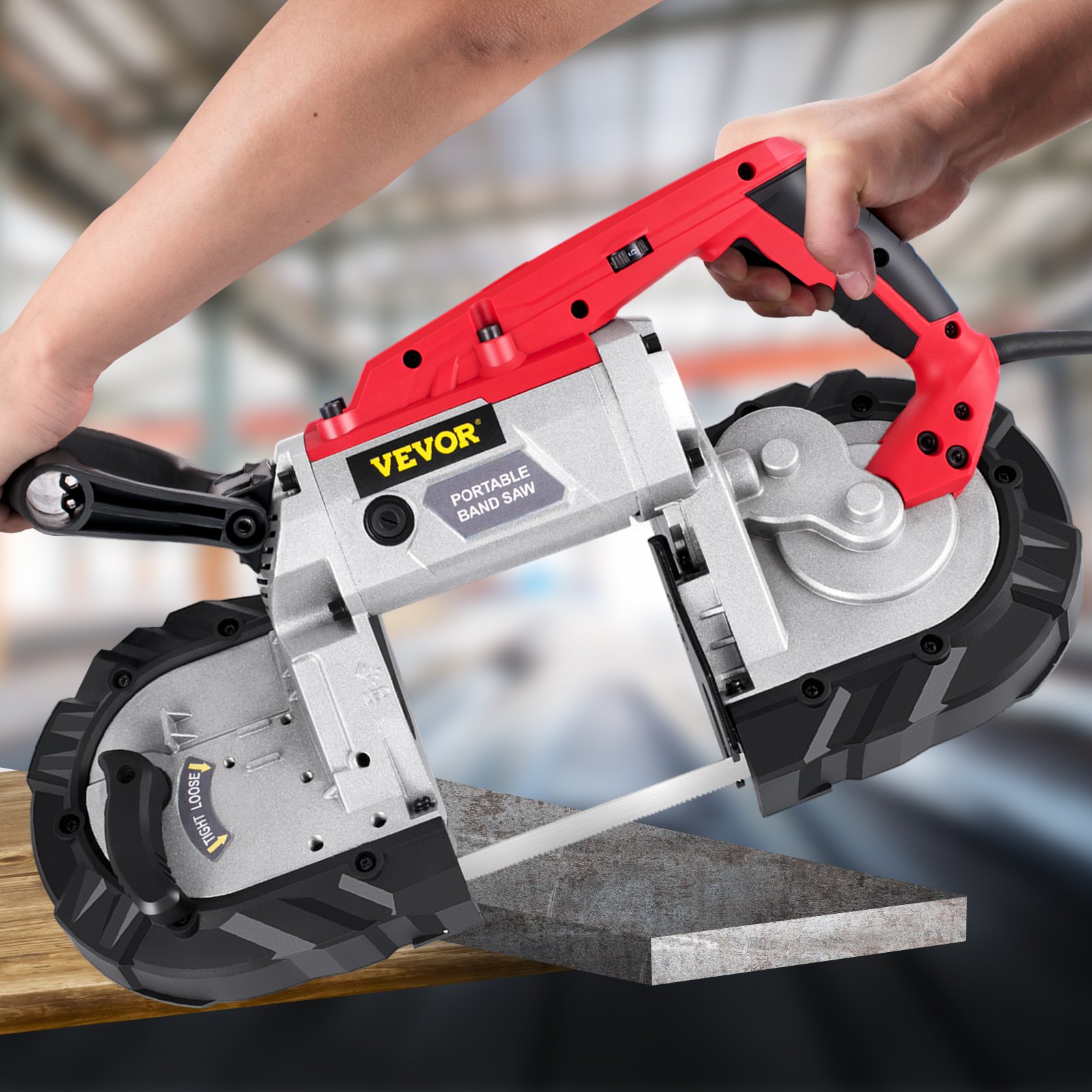 VEVOR VEVOR 1100W Variable Speed Portable Band Saw 10-Amp Motor 5 ...