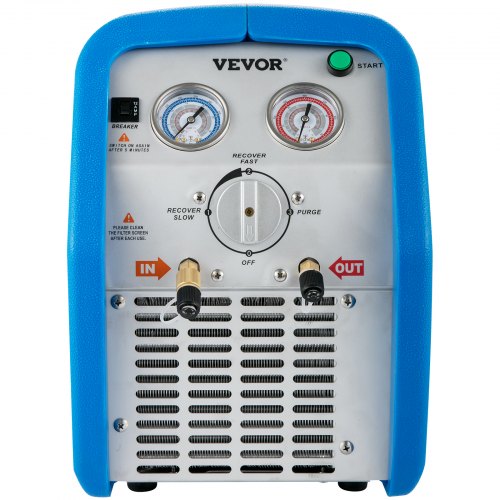 VEVOR Refrigerant Recovery Machine, 110V-120V AC 60Hz 3/4HP, Dual ...