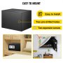 VEVOR Security Safe Box 1.2 Cubic Feet Deposit Box with Digital Lock ...