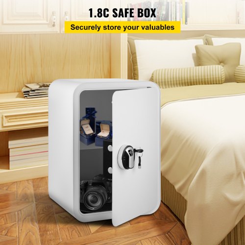 VEVOR Safe Box Lock Security 1.8 Cubic Feet Cash Box with Removable ...