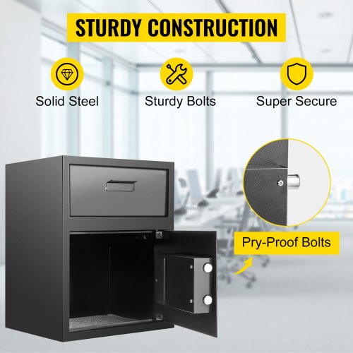 VEVOR Digital Depository Safe 1.7 Cubic Feet Made of Carbon Steel ...