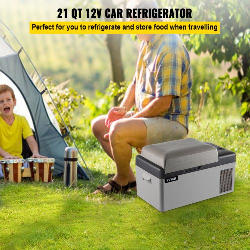 21qt Portable Car Fridge Freezer Cooler Mini Refrigerator 12v/24v Quick ...