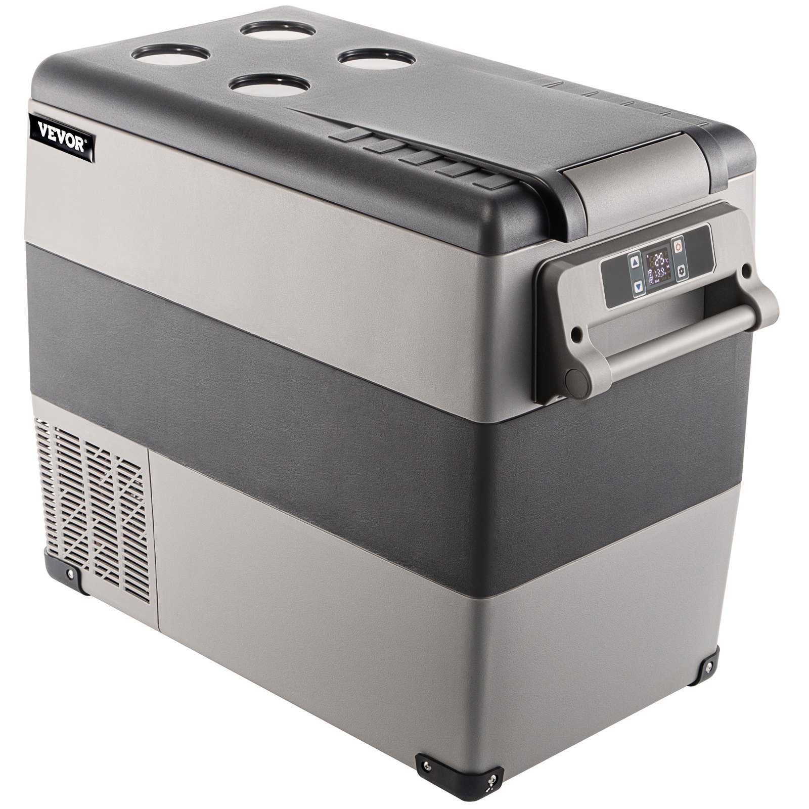VEVOR 12 Volt Refrigerator, 58 Quart Car Refrigerator, Dual Zone ...