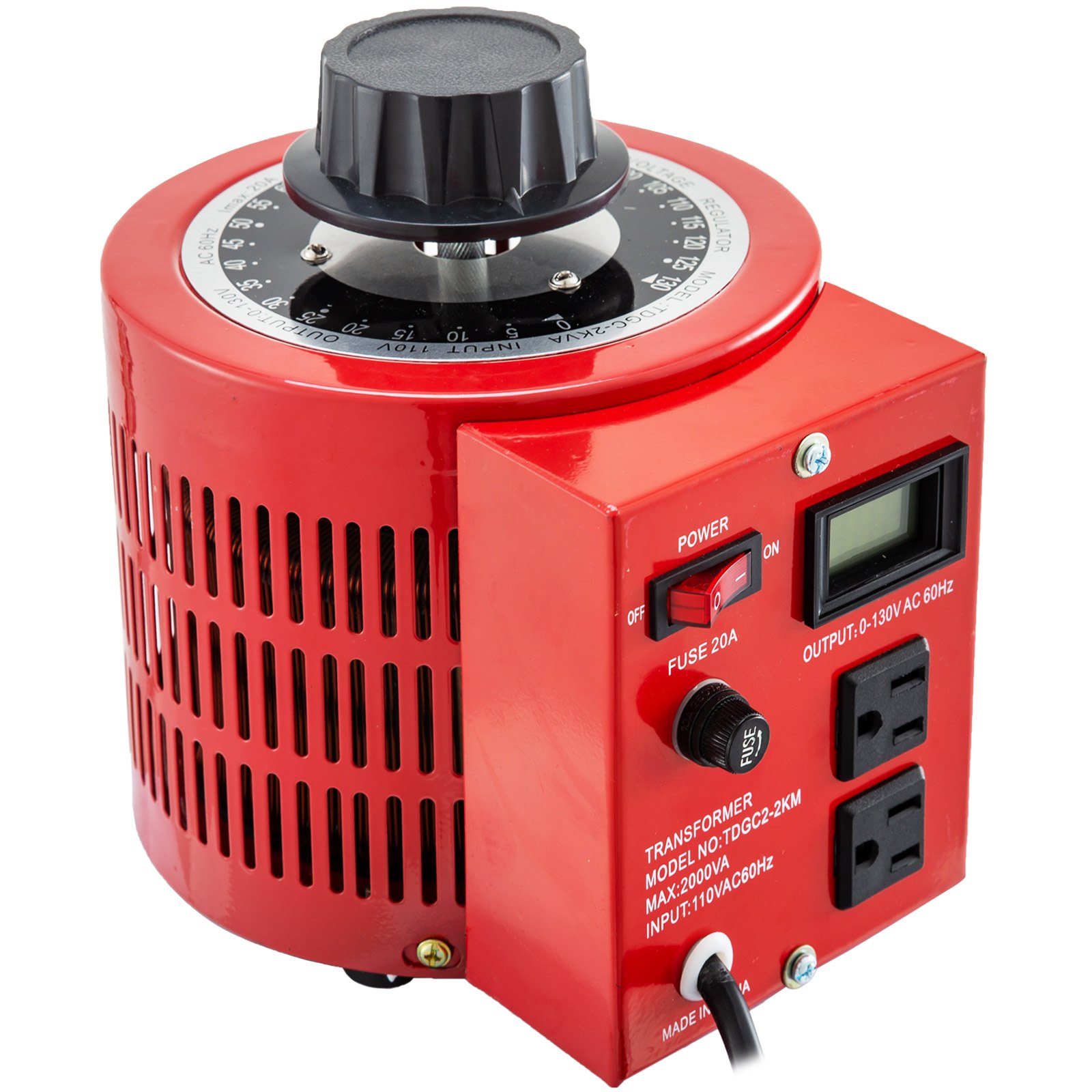 Bench Top 20 Amp Variable Auto-transformer With Lcd Digital Display ...