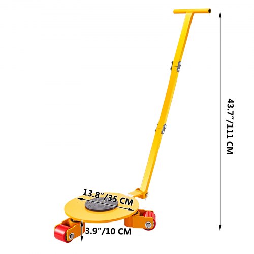 VEVOR Machinery Mover, 8800 LBS Machine Moving Skates, 4T Skate Roller ...