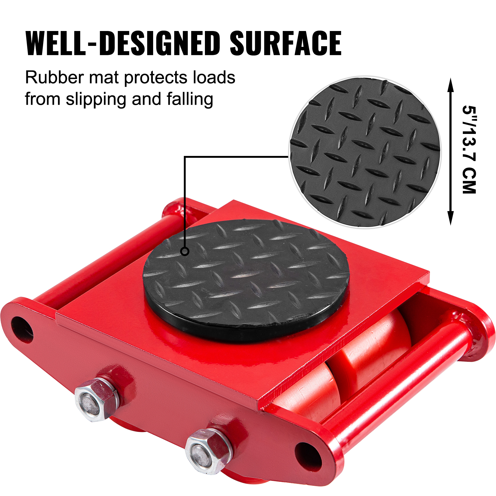 VEVOR 4pcs Machinery Mover, 6T Machinery Skate Dolly, 13200lbs ...