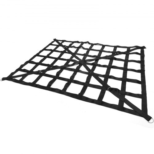 4400LBS Truck Bed Cargo Net 5.5x4.2ft 4 S-Hook straps Reinforced Truck ...