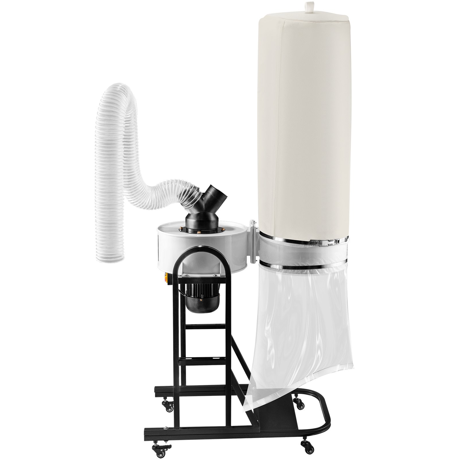 VEVOR 1.5 HP Dust Collector, 647 CFM Portable Vortex Dust Collector ...