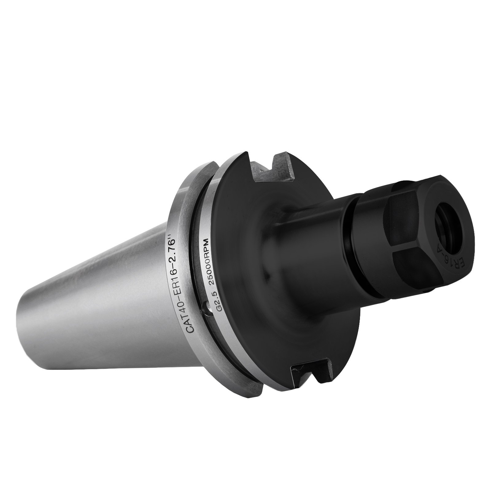 VEVOR 8Pcs CAT40 Tool Holder ER16 Collet Chuck Set length 70mm Chuck Tool Holder Set Mill Holder ...