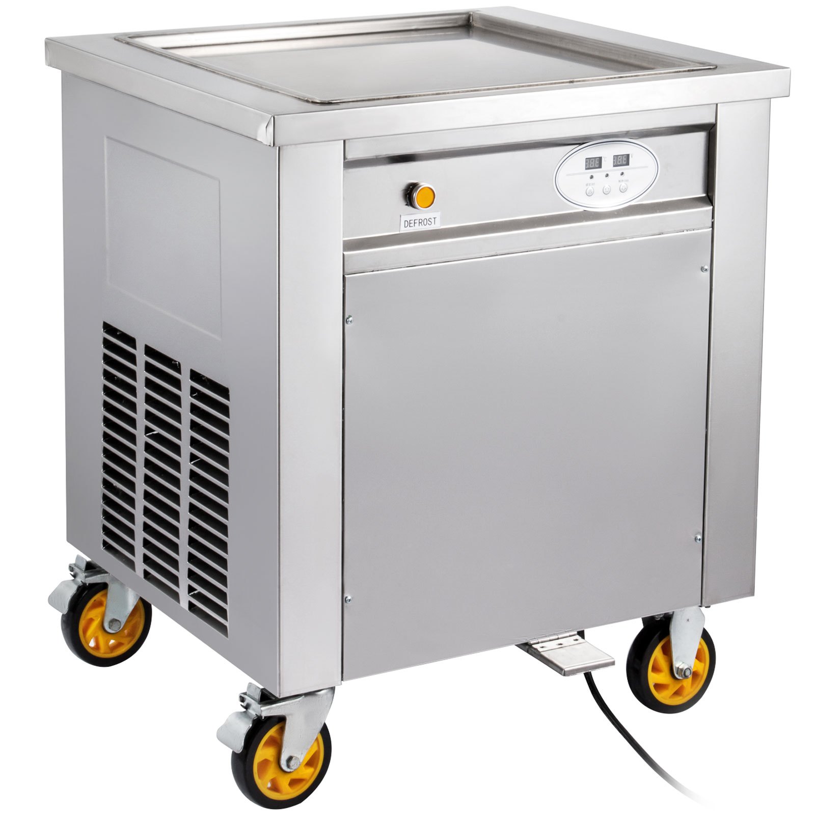 New Square Pan Smart Fried Ice Cream Machine Thailand Ice Cream Roll ...