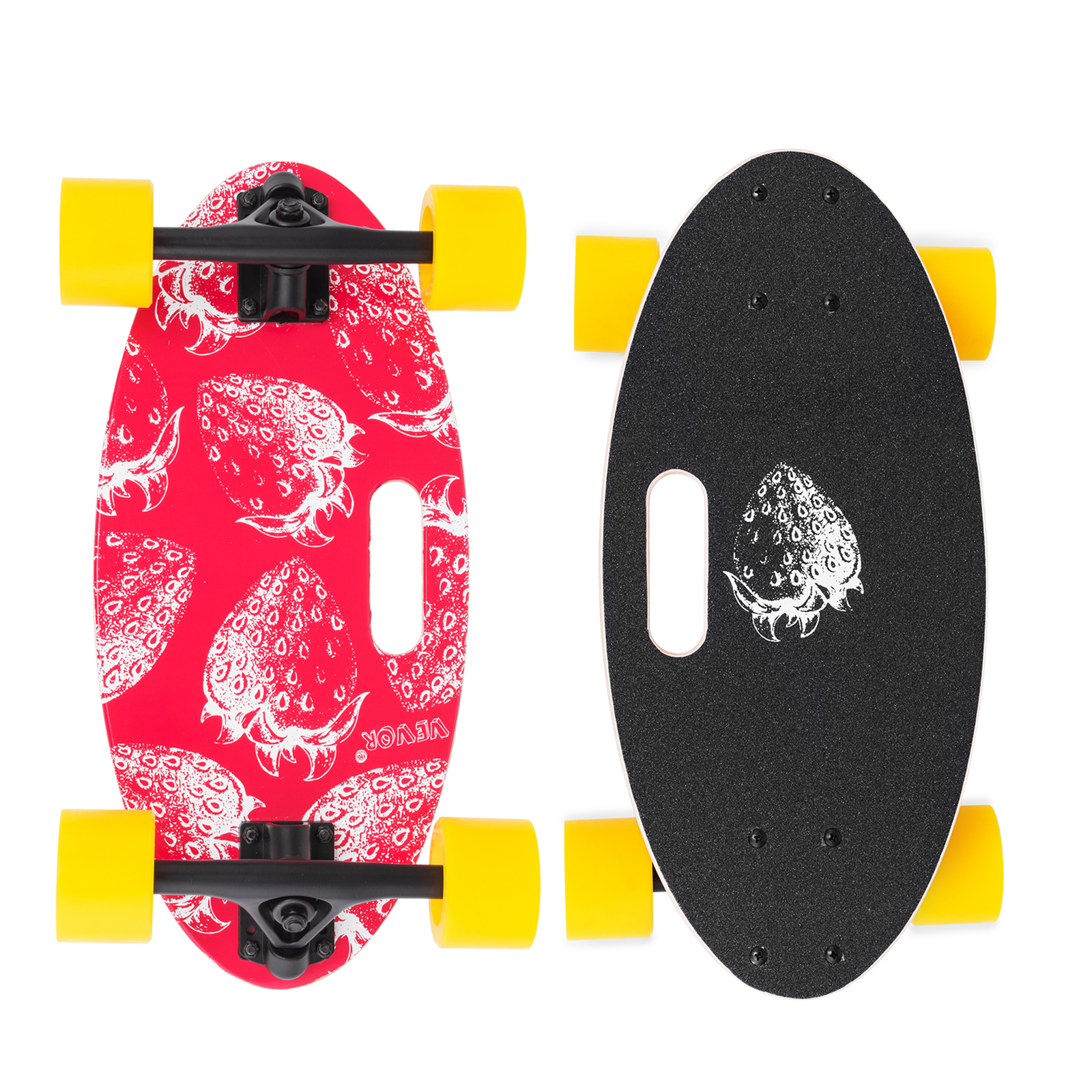 19" Mini Cruiser Skateboard Deck Complete Mini Longboard Retro Fast ...