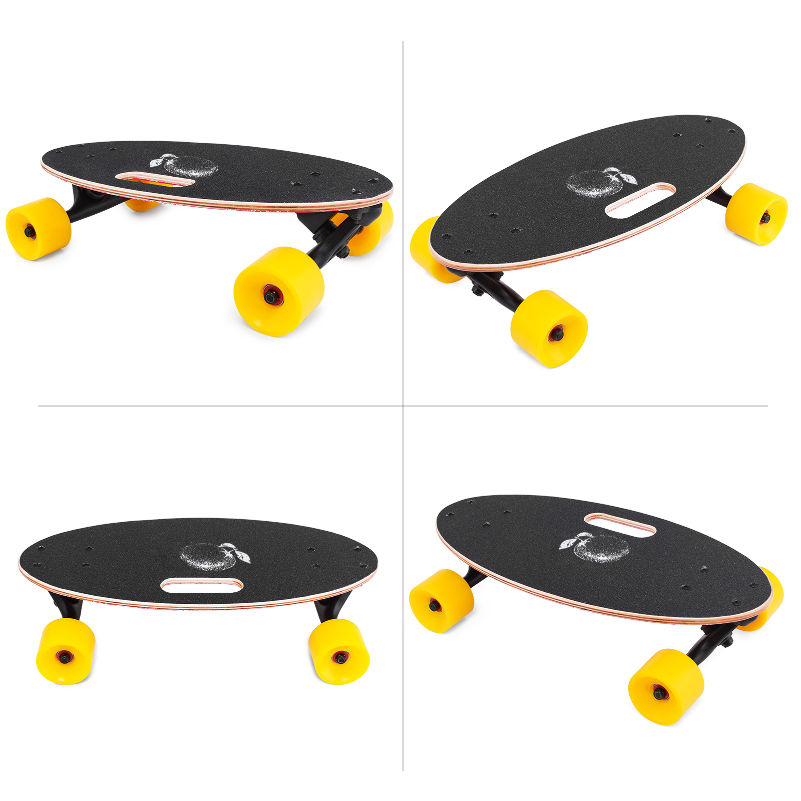 19" Mini Cruiser Skateboard Deck Complete Mini Longboard Retro Fast ...