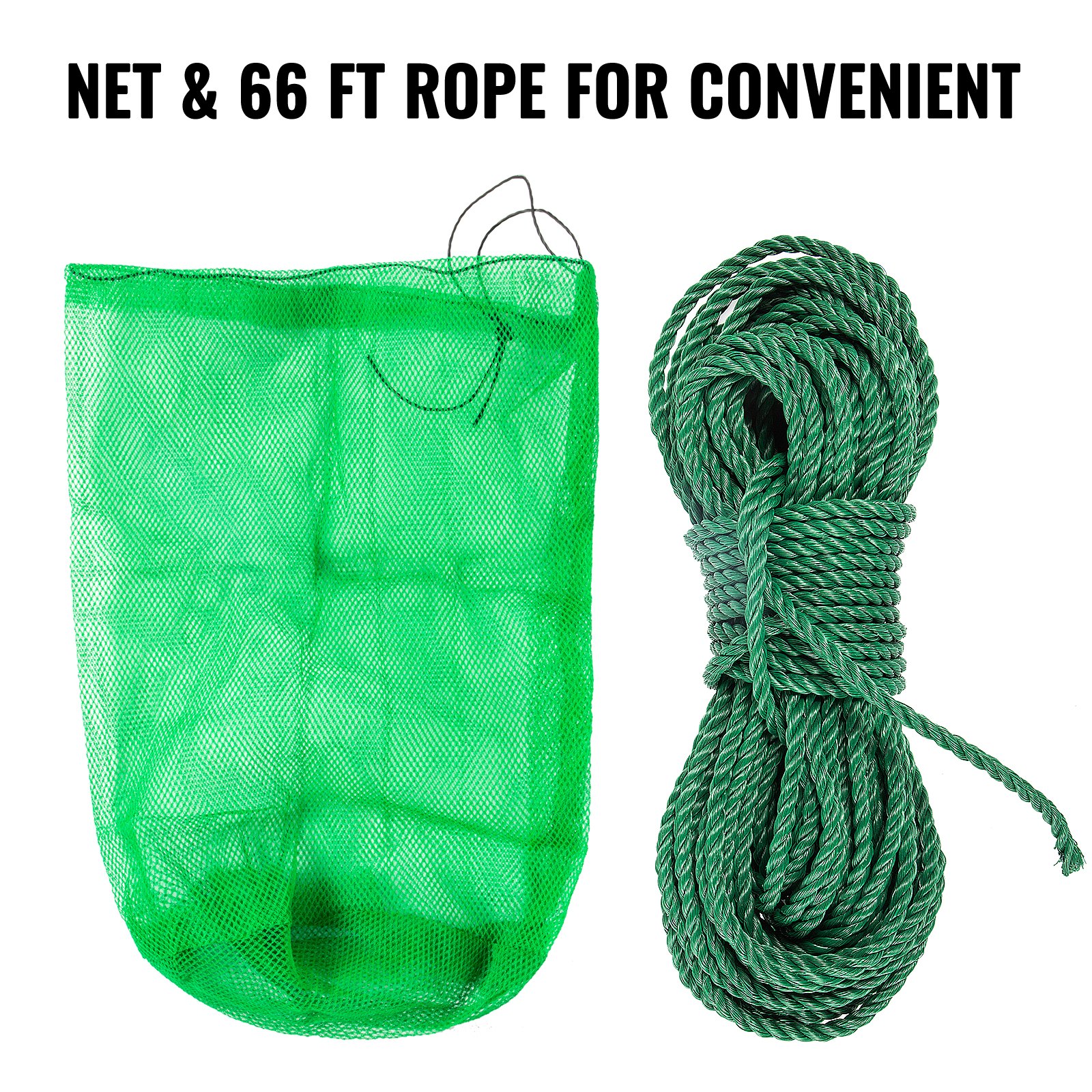 VEVOR Pond Rake, 24 inch Aquatic Weed Rake, Double Sided Lake Weed ...