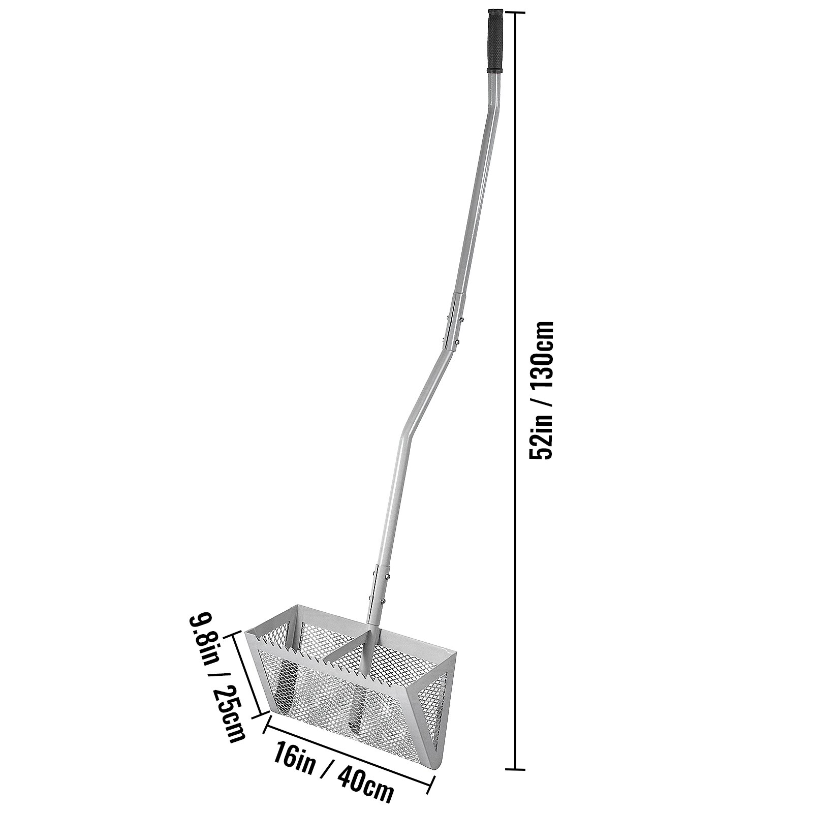 VEVOR VEVOR Sand Rake, 52 inches Pole Beach Rake, Red Iron Lake Weed ...