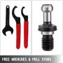 VEVOR Collet Set CAT40 ER32 CAT40 ER16 Spring Steel Collet Chuck ...