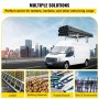 VEVOR Universal Roof Ladder Rack, Fit for 6.2'-8.3' Wide Vans, 2 Bars ...