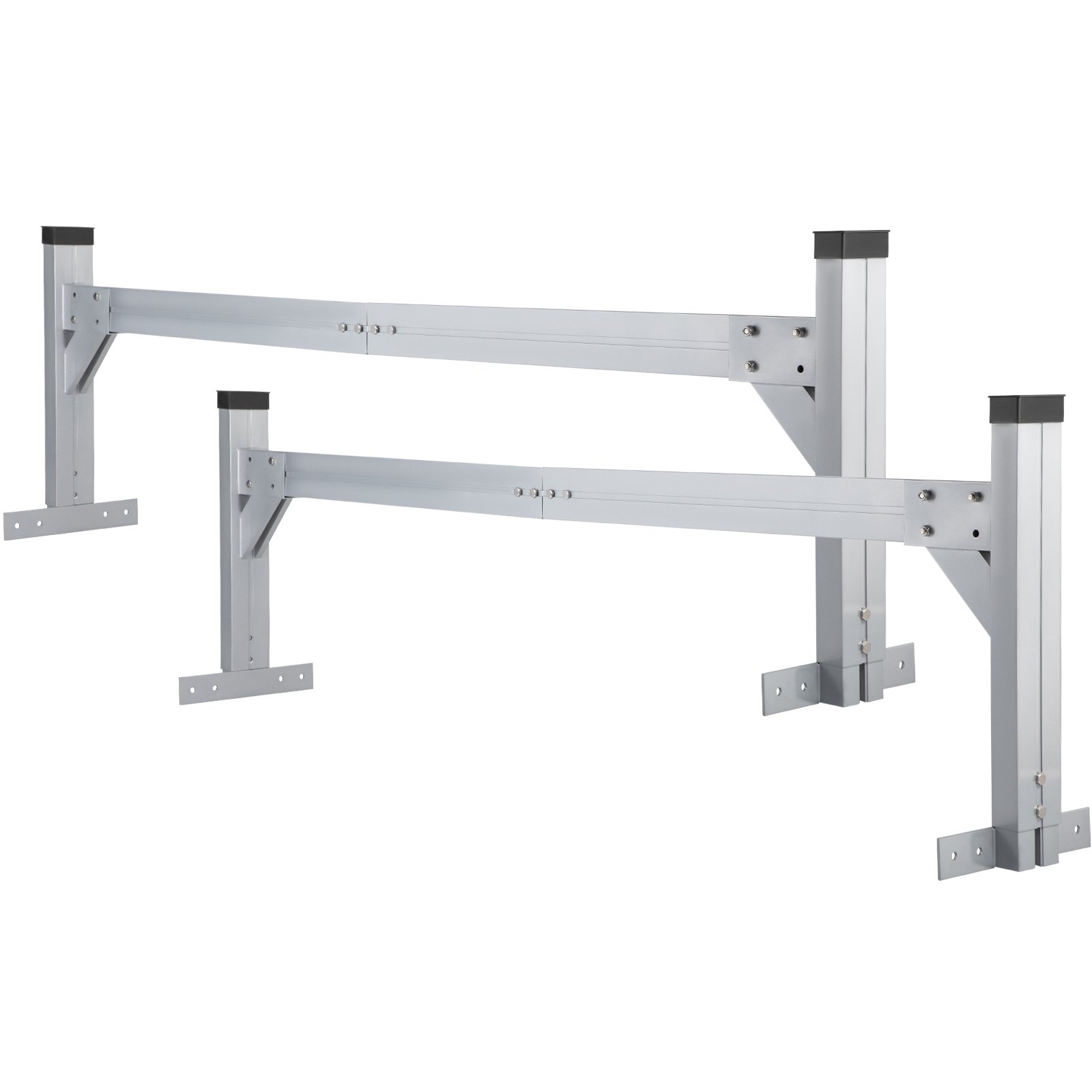 VEVOR Universal Roof Ladder Rack, Fit for 6.2'-8.3' Wide Vans, 2 Bars ...