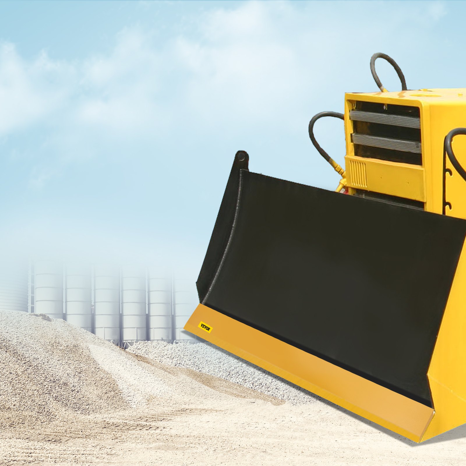 VEVOR Bucket Cutting Edge, 60x4x1/2" Bucket Edge, Weld-on and Bolt-on ...