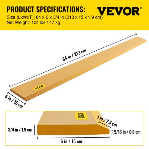 VEVOR Bucket Cutting Edge, 84x6x3/4" Bucket Edge, Weld-on and Bolt-on ...