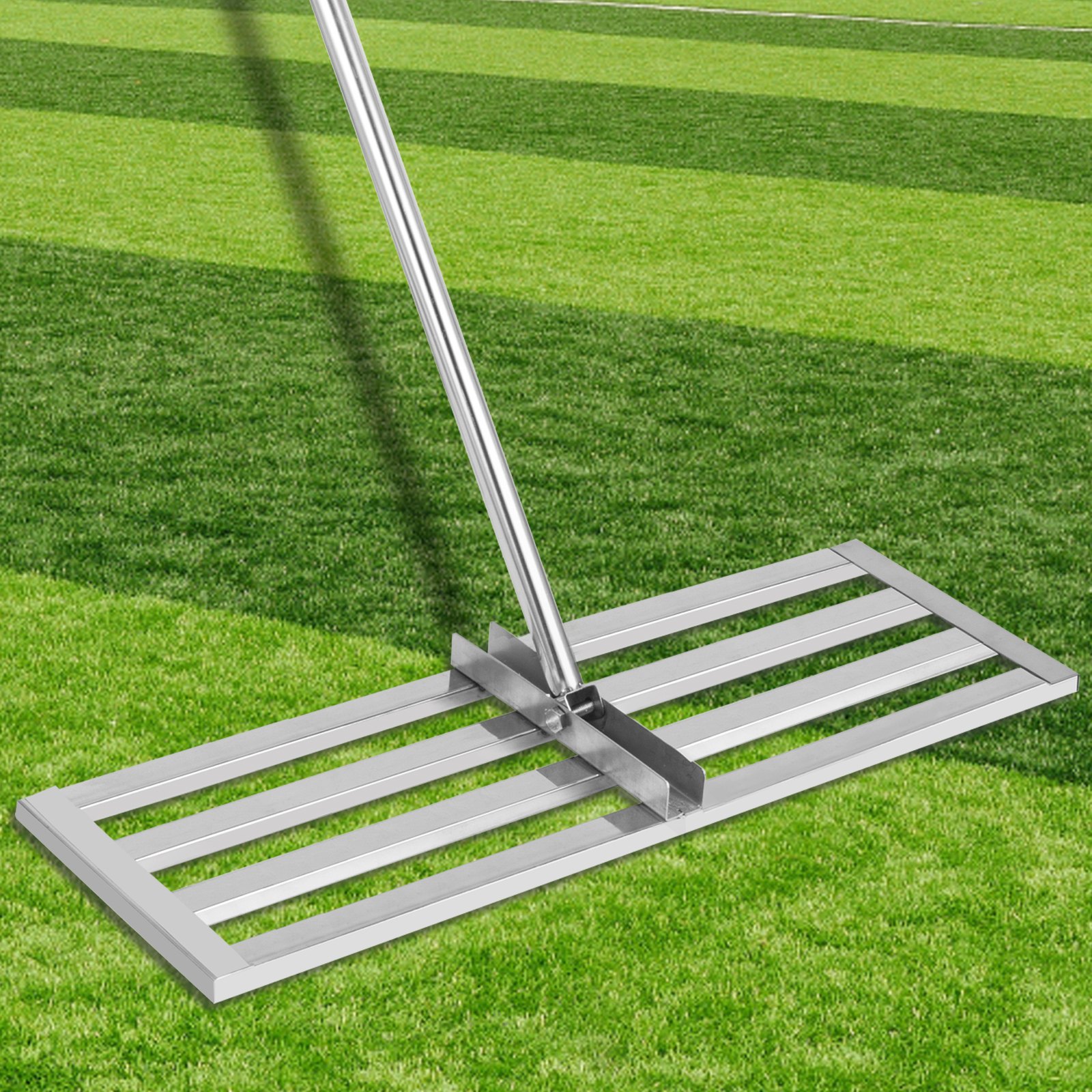 VEVOR Lawn Leveler Tool 17 x 10 in, Lawn Leveling Rake with 77 in Long ...
