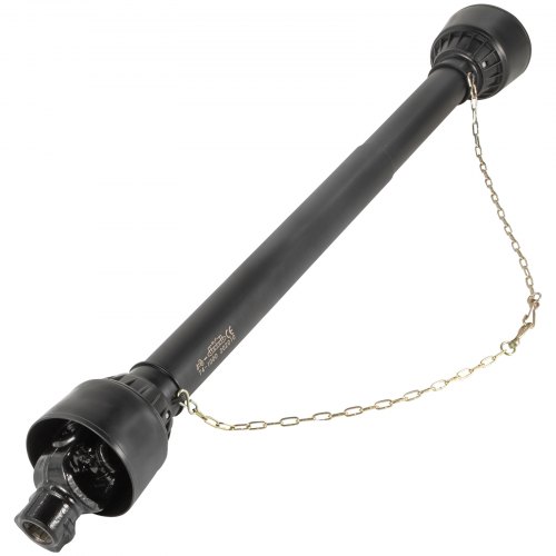 VEVOR PTO Shaft, 1-3/8" PTO Drive Shaft, 6 Spline Tractor End and Round ...
