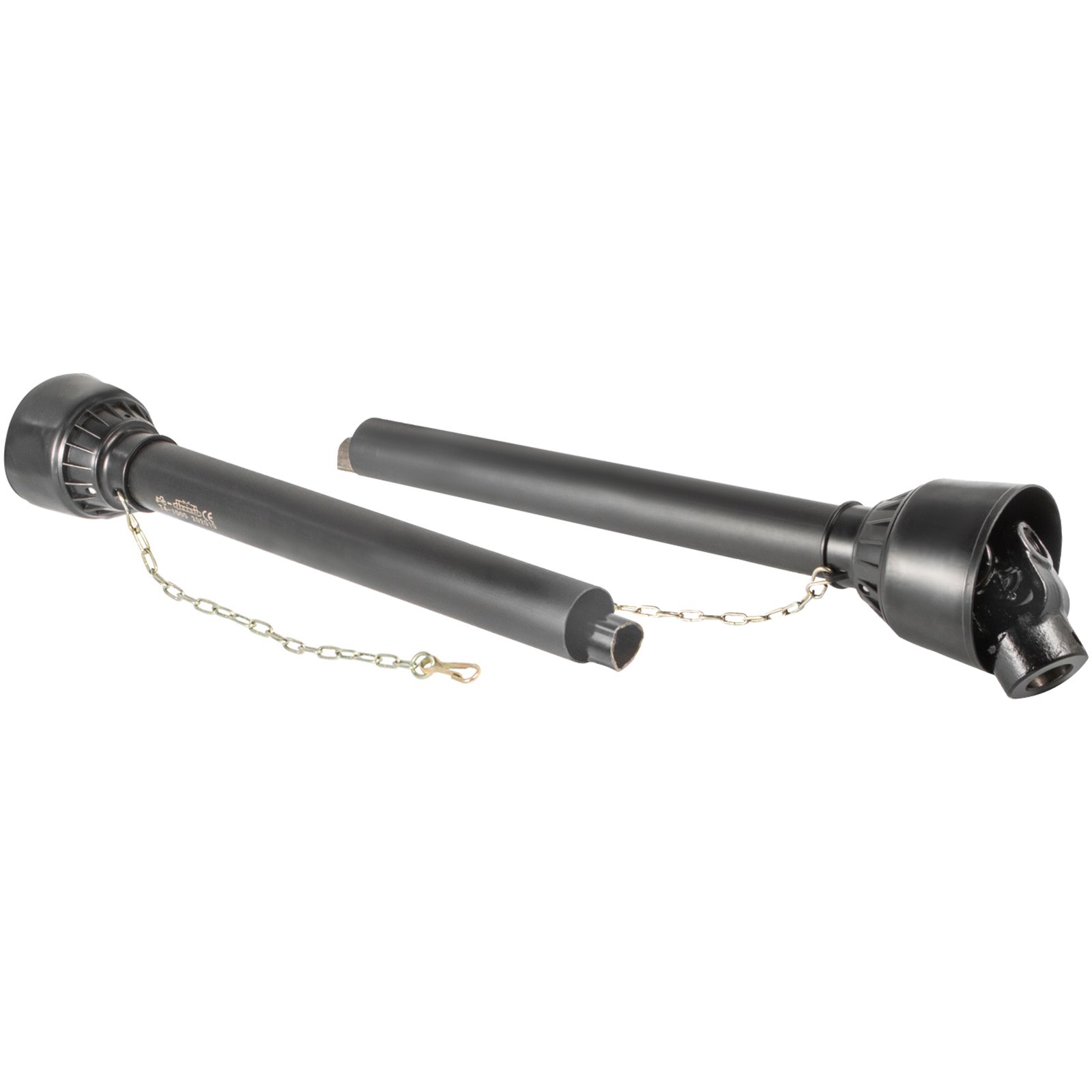 VEVOR PTO Shaft, 1-3/8" PTO Drive Shaft, 6 Spline Tractor End and Round ...